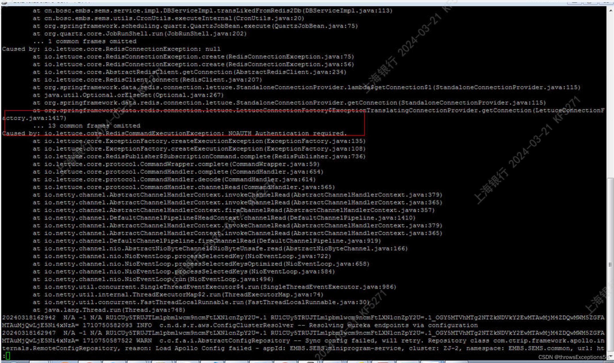 解决SpringBoot环境下Redis哨兵模式连接失败问题，“NOAUTH Authentication required”_spring noauth authentication ...