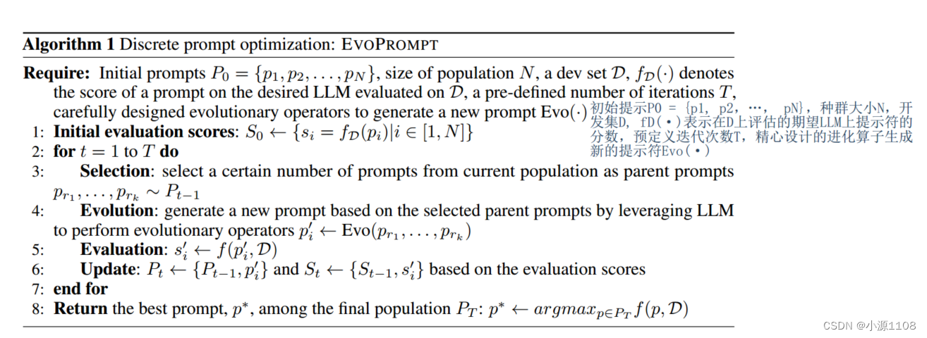 阅读论文：CONNECTING LARGE LANGUAGE MODELS WITH EVOLUTIONARY ALGORITHMS YIELDS POWERFUL PROMPT ...