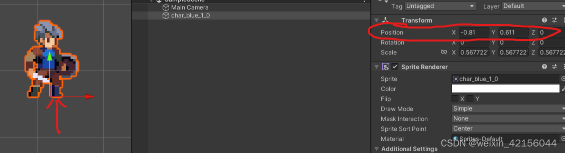 unity2D中物体的中心点（Center和Pivot）_unity 调整物体中心-CSDN博客
