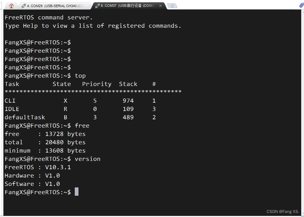 FreeRTOS-Plus-CLI移植-CSDN博客