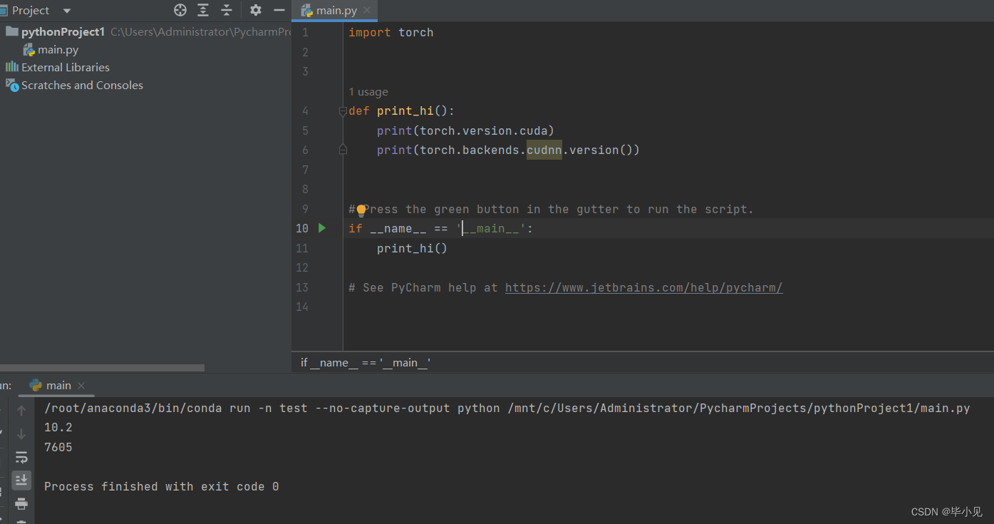 【教程记录:单win10搭建PyCharm+WSL2+Anaconda+CUDA开发环境】_pycharm wsl2-CSDN博客