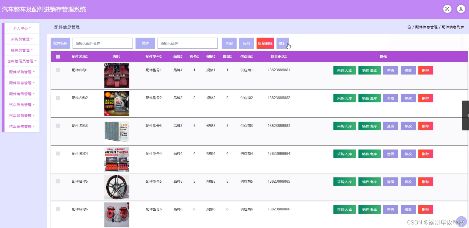 汽车整车及配件进销存管理系统jspjavaspringmvcmysqlmybatis Csdn博客 4142