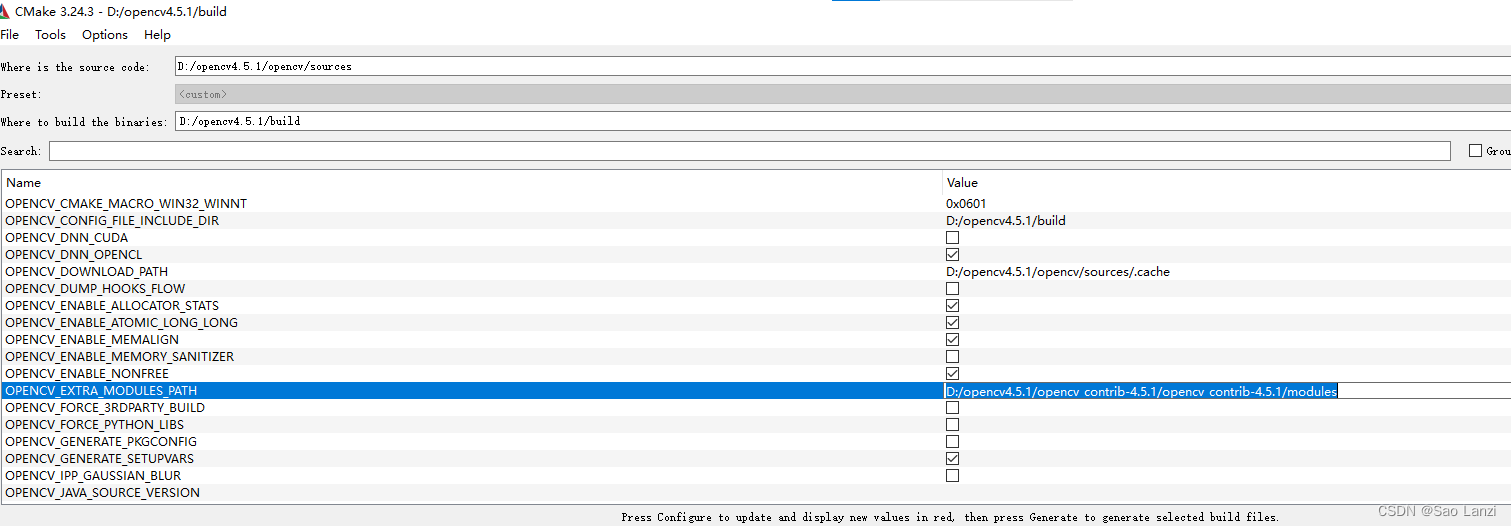 opencv4.5.1+opencv_contrib源码编译（cmke+vs2019）_opencv-4.5.1--CSDN博客