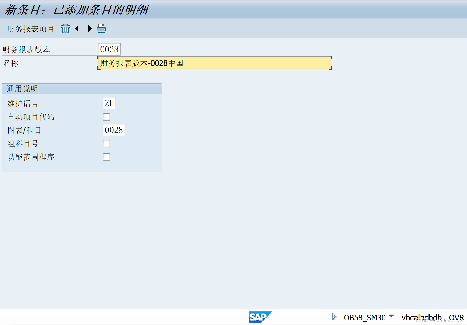 SAP 定义会计报表版本（OB58_SM30）_sap 会计报表版本设置-CSDN博客