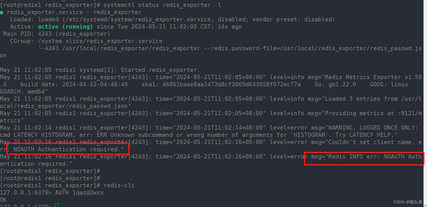 如何完美解决 Redis 错误：Couldn‘t set client name. NOAUTH Authentication required_couldn't set client ...