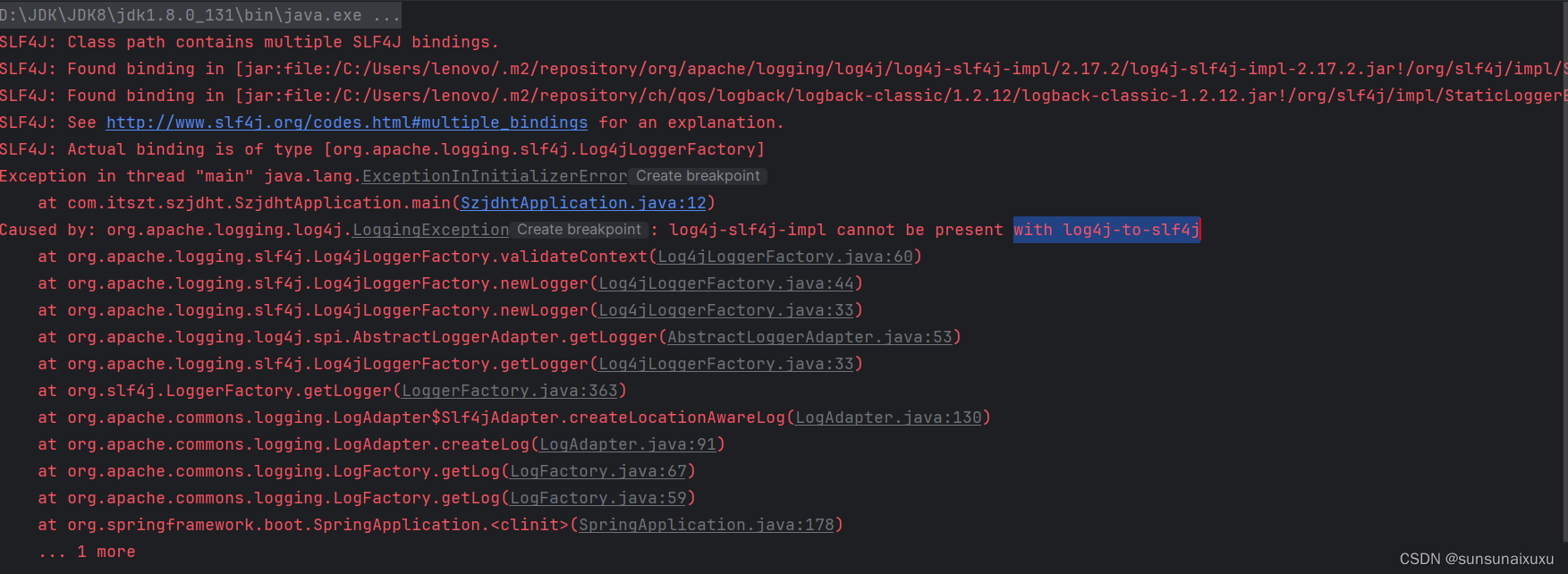 添加log4j2依赖报log4j-slf4j-impl cannot be present with log4j-to-slf4j异常解决方法_log4j-slf4j2-impl cannot ...
