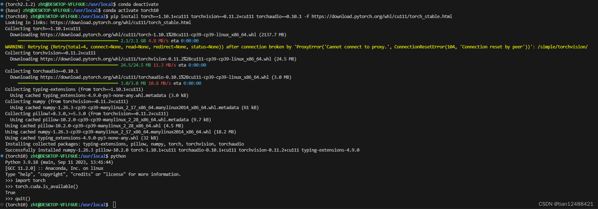 显卡驱动、CUDA、cudatoolkit对应？ WSL、Windows、Ubuntu安装pytorch直接简洁方式_quadro t2000 cuda toolkit-CSDN博客