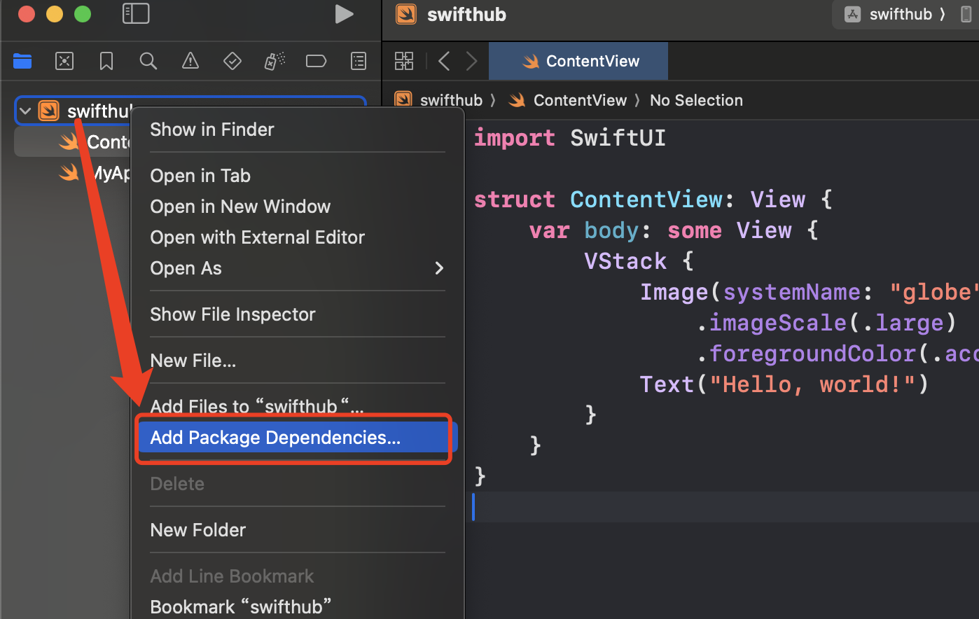 Xcode给项目安装依赖包或者第三方库，操作教程_xcode添加第三方库-CSDN博客