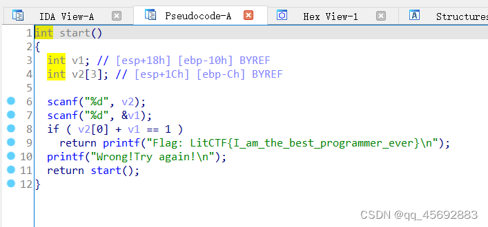 NSSCTF刷题笔记re4——[LitCTF 2023]世界上最棒的程序员-CSDN博客