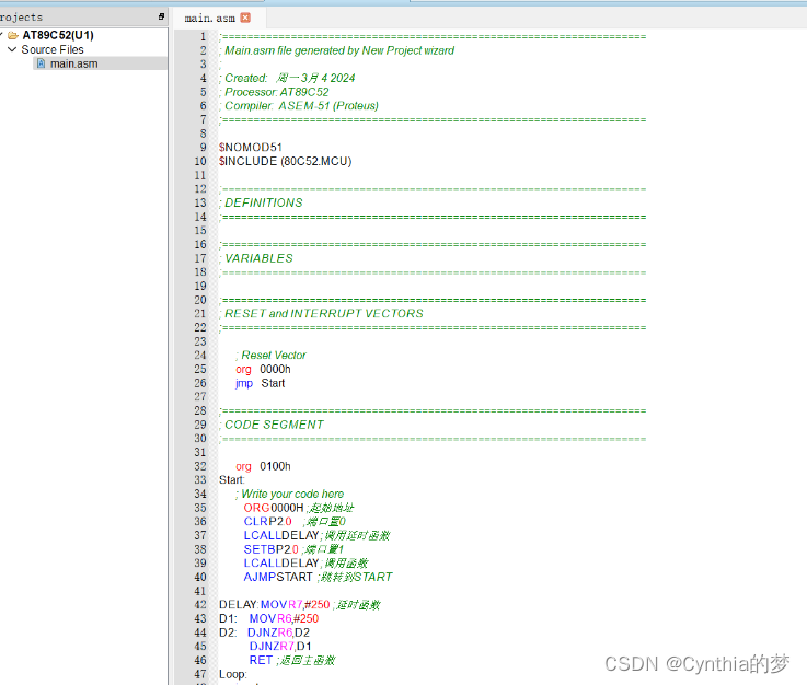 沉浸式学习51单片机（2）--基于SDCC和Edsim51的代码仿真_8051单片机点亮一个led灯程序-CSDN博客