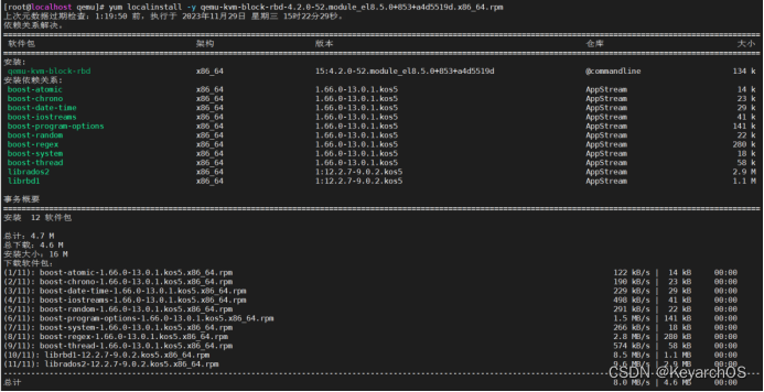 在KeyarchOS|Linux系统上部署Qemu-kvm4.2.0-实现虚拟化|创建虚拟机_qemu linux-CSDN博客
