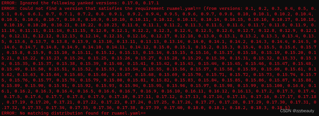 “safe_load()“ has been removed, use yaml = YAML(typ=‘safe‘, pure=True) yaml.load(...)_load ...