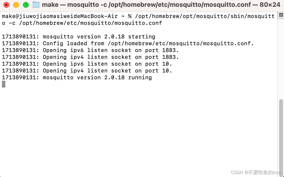关于MACBOOK配置MQTT服务器，并且使用LInux连接_mac安装mqtt服务-CSDN博客