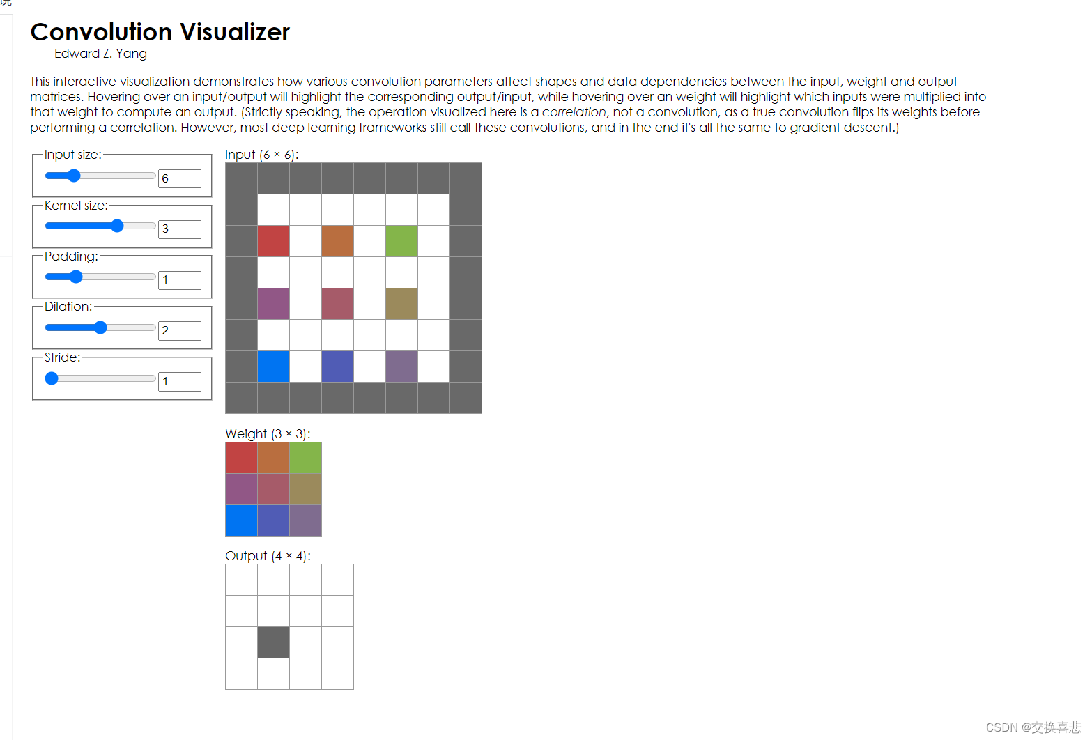 详解卷积中常见参数及用法（stride、kernel_size、padding、dilation)_stride在卷积网络中代表什么-CSDN博客