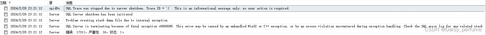sqlserver2016 错误: 17311，严重性: 16，状态: 1。_sql server 错误: 17187,严重性: 16,状态: 1。-CSDN博客