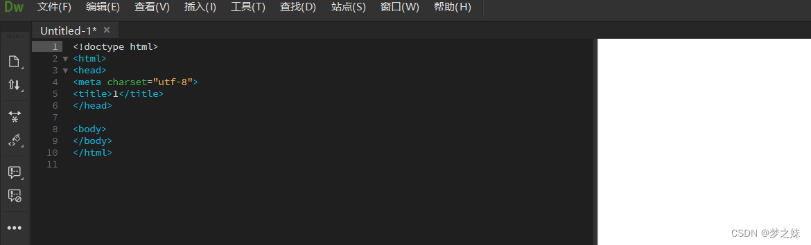 如何使用Dreamweaver来创建一个包含HTML结构和CSS样式的简单页面？_dreamweaver如何创建带css的html-CSDN博客