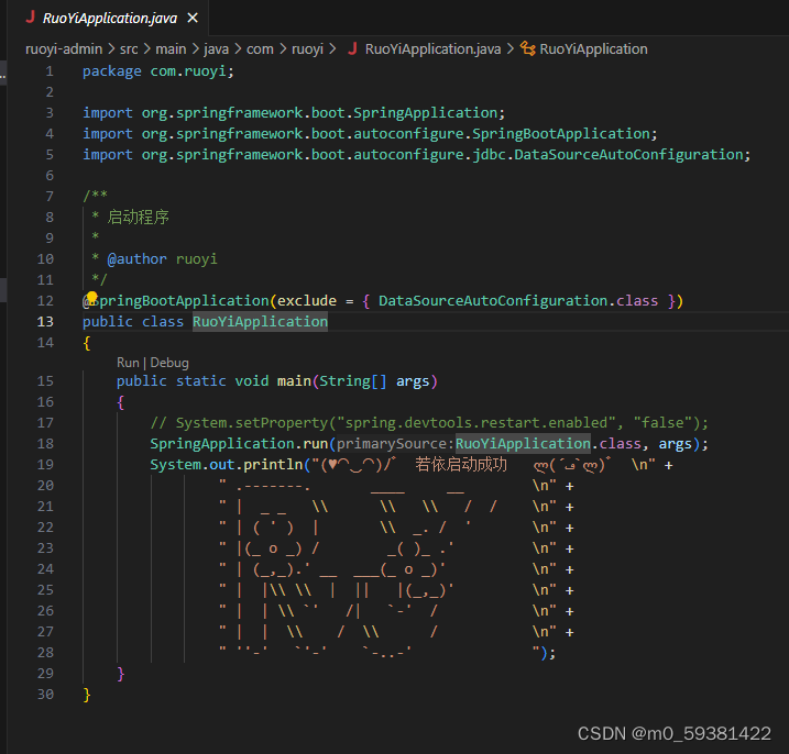 若依框架搭建-vscode（保姆级）_ruoyi搭建-CSDN博客