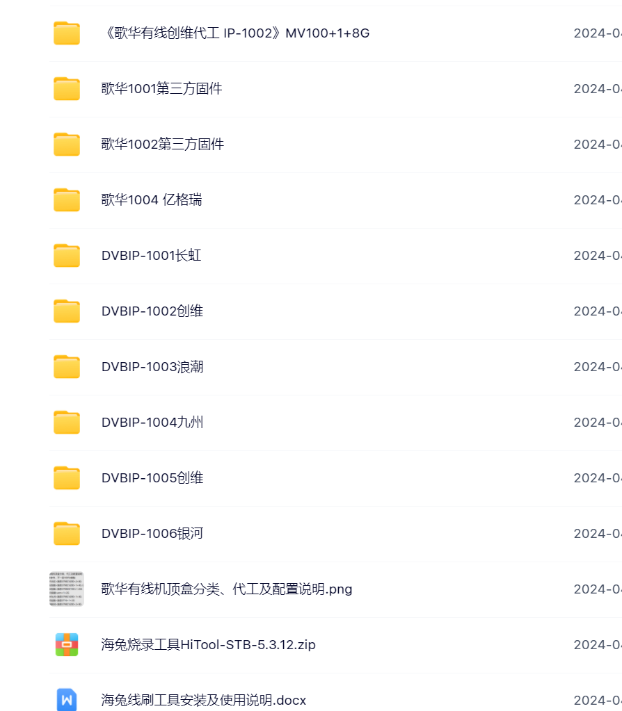 歌华有线DVBIP-1001／1002／1003／1004／1005／1006_全套刷机固件包_dvbip1004机顶盒-CSDN博客