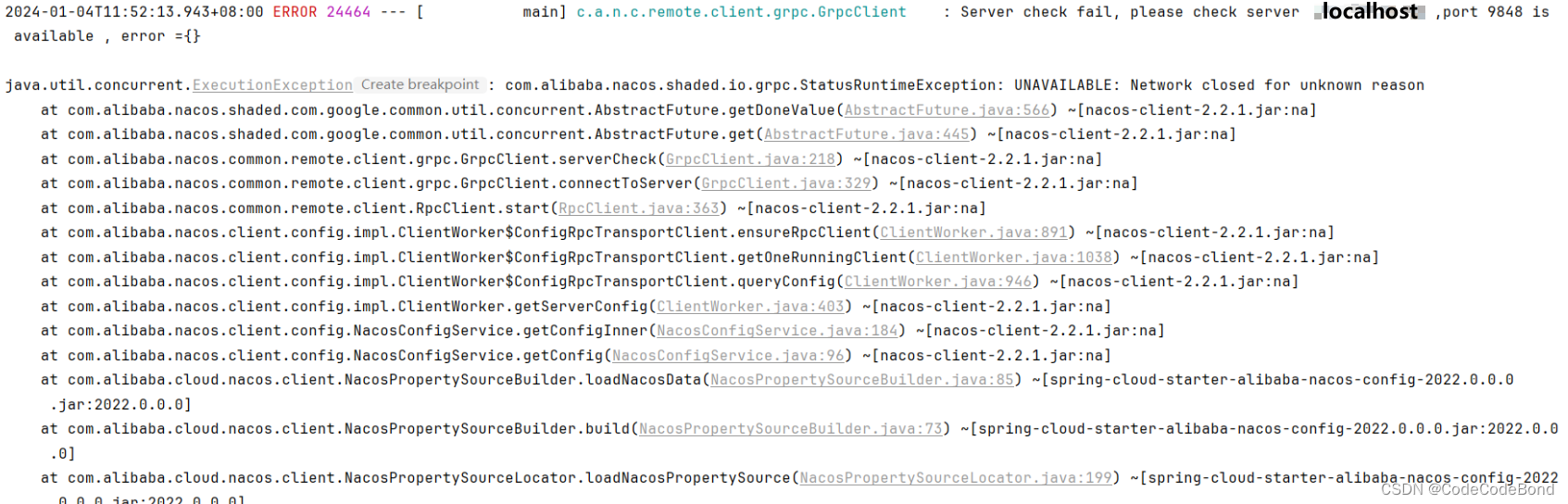 spring项目集成nacos时报错9848端口grpc失败的多种解决方案_nacos 9848-CSDN博客