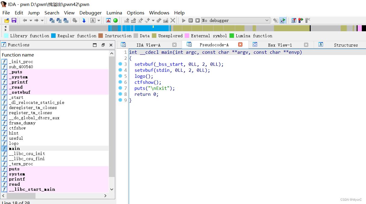 CTFshow-PWN-栈溢出（pwn41-pwn42）_ctf pwn42-CSDN博客