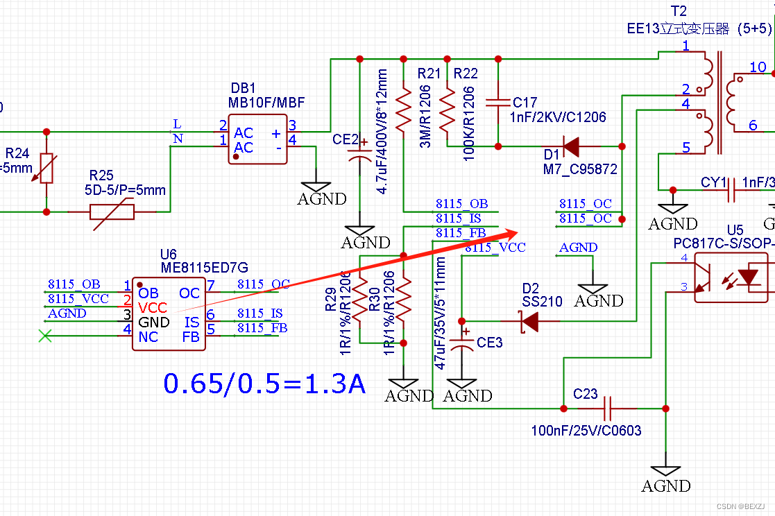 （硬件04）开关电源知识与ME8115实战分享，受益终身_me8115开关电源工作原理-CSDN博客