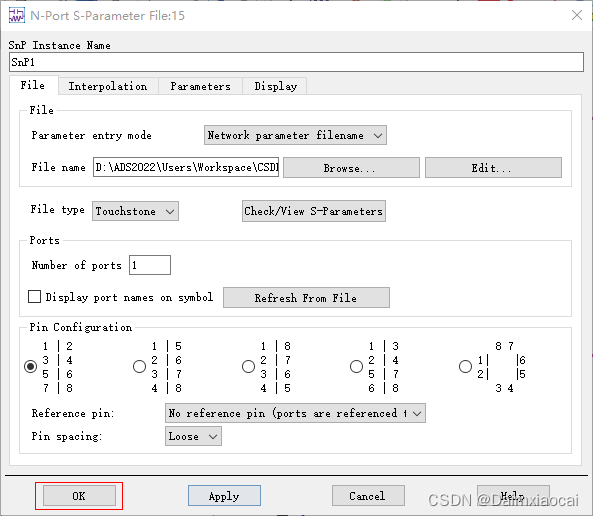 ADS-s1p文件编写及运用-CSDN博客