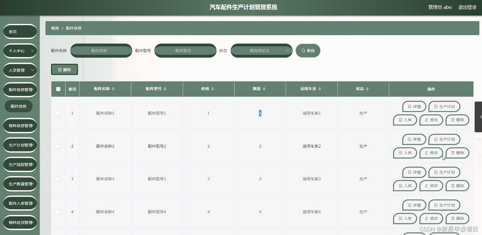 汽车配件生产计划管理系统jspjavaspringmvcmysqlmybatisjavaweb汽车制造业生产计划开发思路 Csdn博客