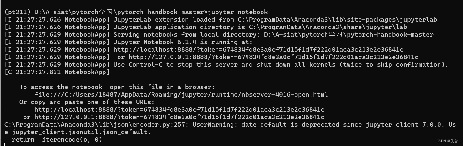 windows使用jupyter notebook连接并使用conda虚拟环境内核以学习pytorch的记录_jupyter notebook读取conda核函数-CSDN博客