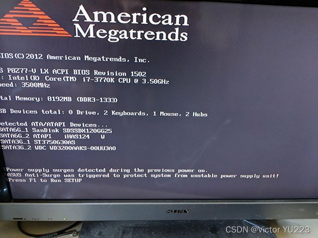 华硕Power Surge修复之一_power supply surges detected during the previous p-CSDN博客