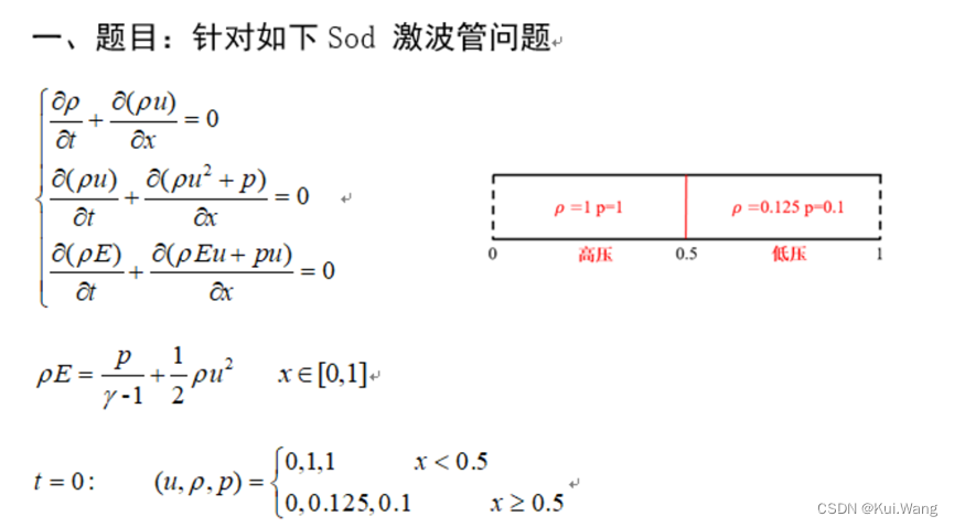 采用有限差分法求解一维欧拉方程：三阶R-K时间推进——三阶迎风差分（Steger-Warming）_steger-warming加人工粘性-CSDN博客