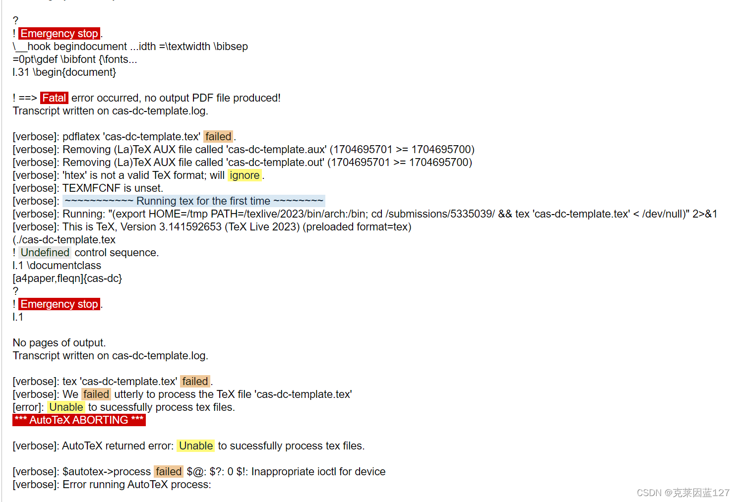 #arxiv投稿错误求解决方案#大佬们求助！###已解决，解决方案在报错信息下方_this is pdftex, version 3. ...