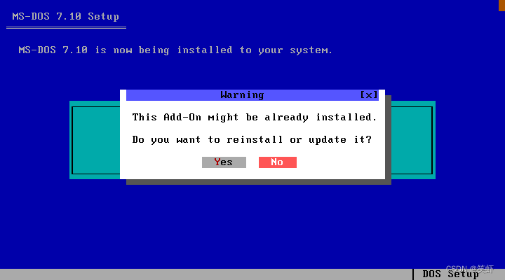 VMware 安装 MS-DOS7.10 并配置网络_vmware dos-CSDN博客