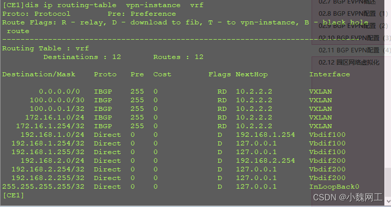 华为HCIE 动态BGP EVPN—VXLAN隧道实验4(引入外部路由)_华为vxlan 与外部通信-CSDN博客