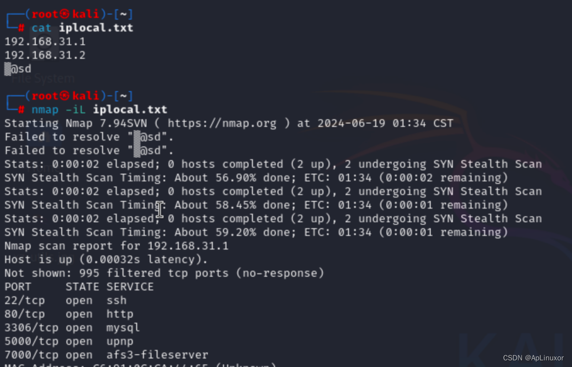 Nmap嗅探工具使用（命令详解）_nmap端口嗅探-CSDN博客