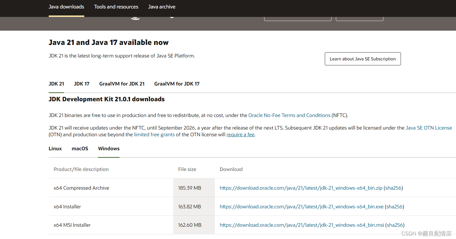 Java基础系列(一) window环境JDK-21版本下载与安装_jdk21 下载-CSDN博客