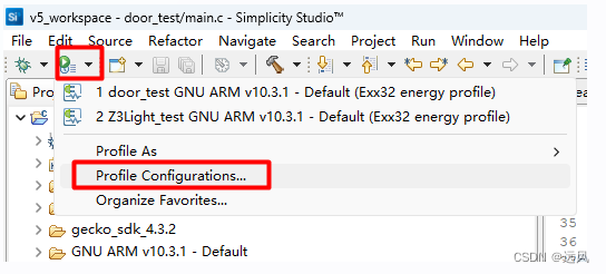 Simplicity Studio V5 报错“This device does not support energy profiling ...