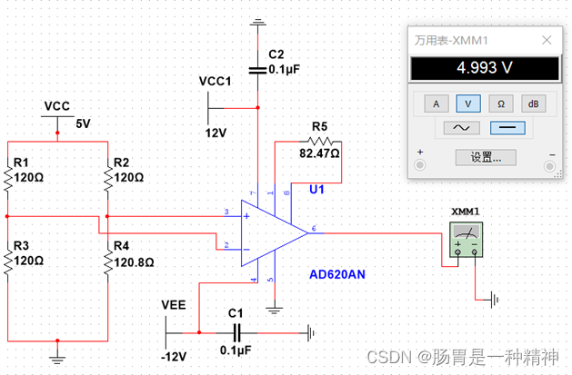 Multisim中AD620放大电路仿真_multisim ad620-CSDN博客