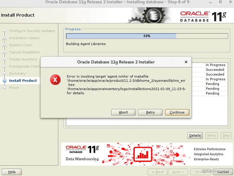 Linux下RedHat7.6/7.9安装Oracle12C与11G_linux oracle12c安装 详解-CSDN博客