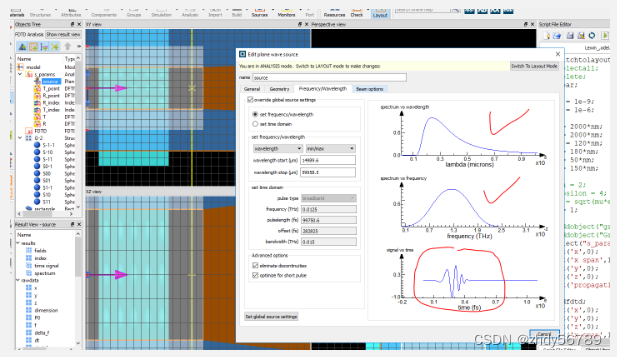 FDTD中关于仿真时间量的理解 simulation time； dt stability factor（Time step）；auto ...