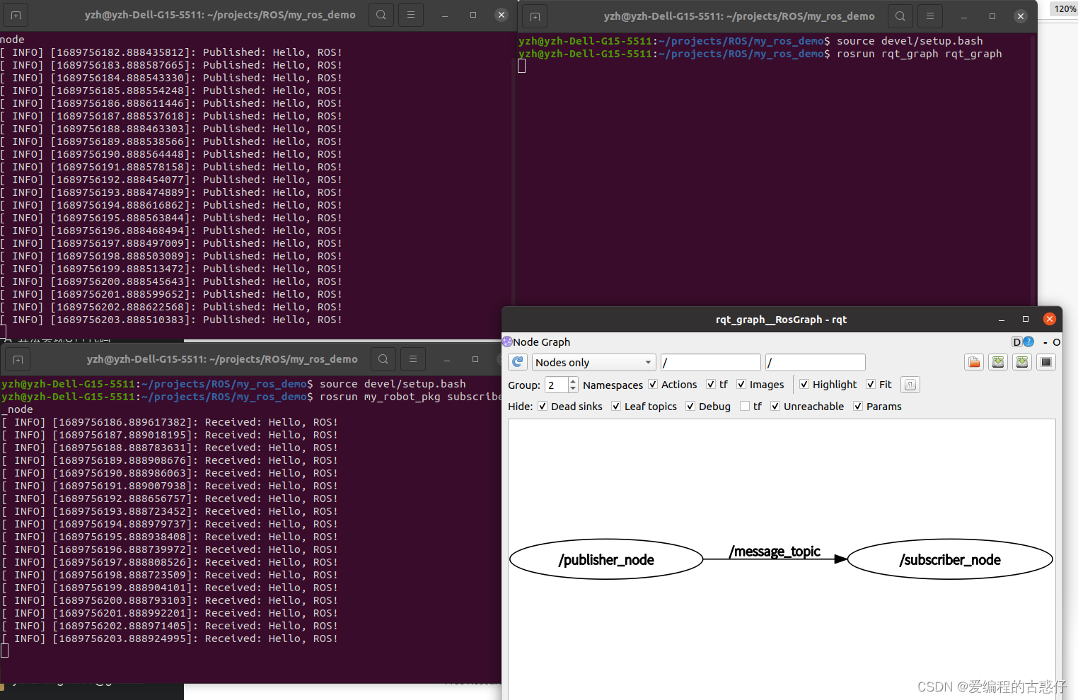 学习ros，掌握了ros编译的整体流程逻辑，所以写了一个简单的demo订阅_ros 启动自定义demo-CSDN博客