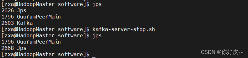关闭Kafka时报错NO kafka server to stop-CSDN博客