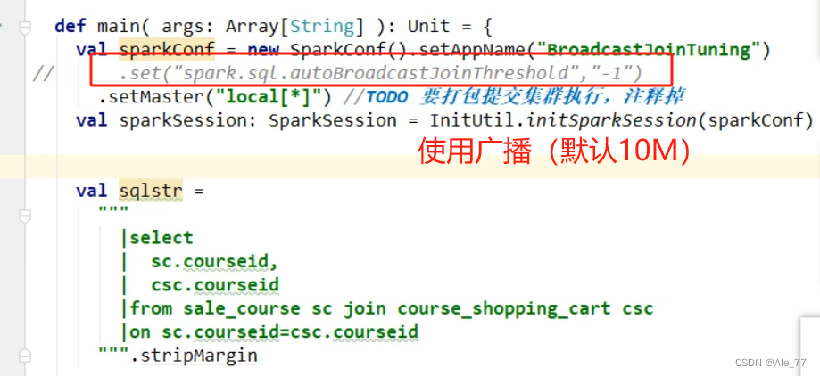 Spark调优学习记录（七）语法优化之广播Join_spark.sql.autobroadcastjointhreshold-CSDN博客
