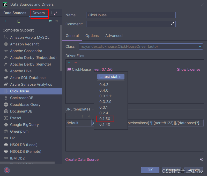 datagrip 连接 clickhouse_datagrip连接clickhouse-CSDN博客