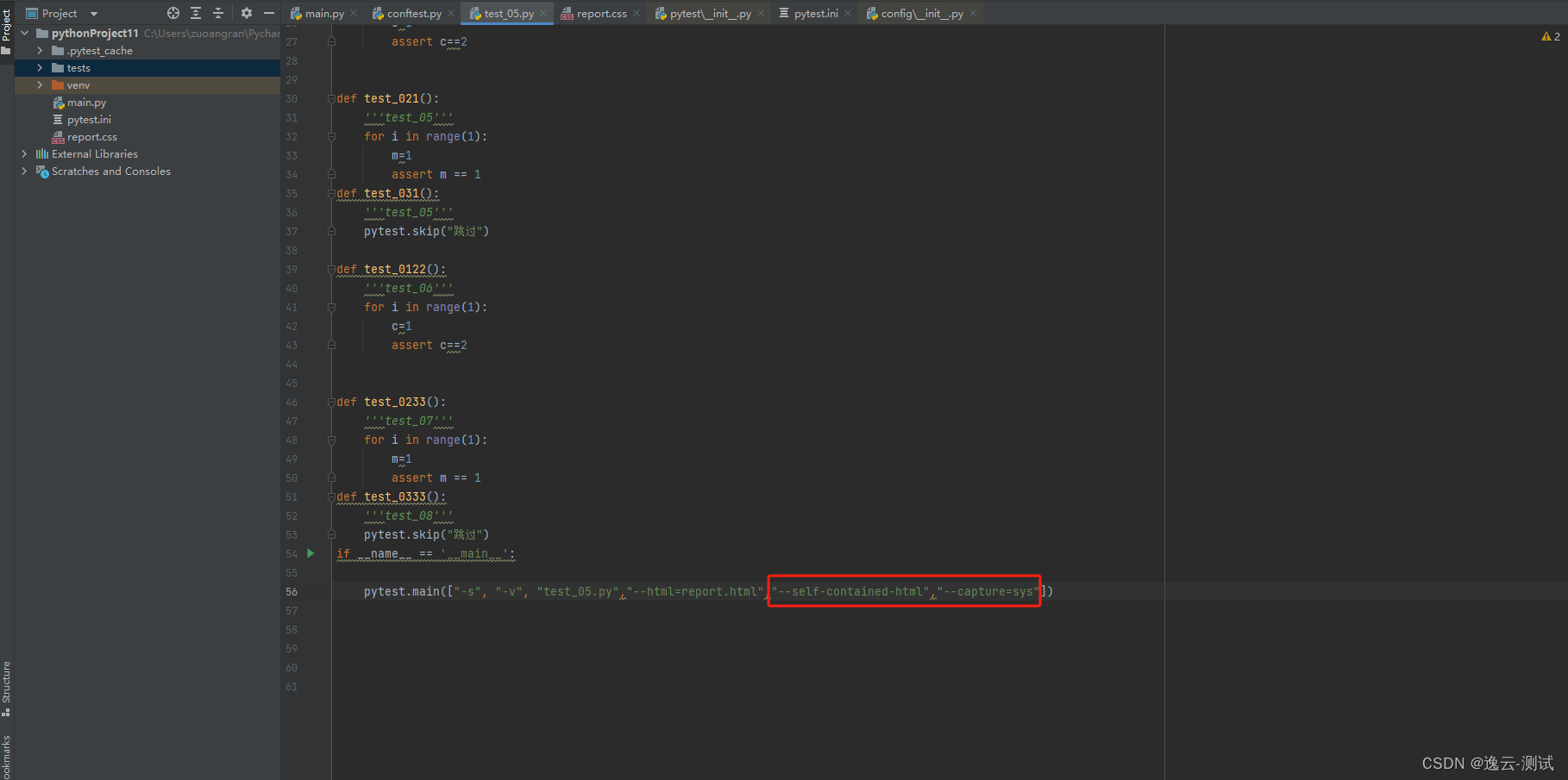 pytest-html插件配置生成新的HTML测试报告-CSDN博客
