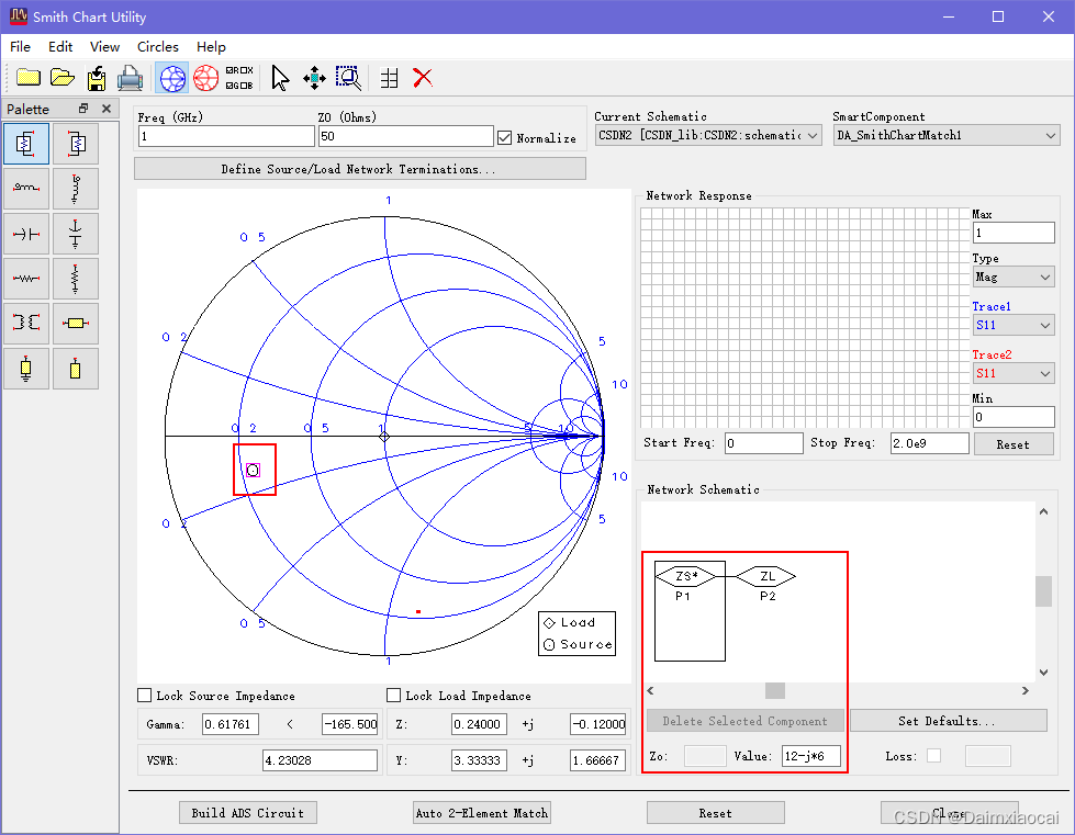 ADS-Smith圆图匹配_ads史密斯圆图匹配-CSDN博客
