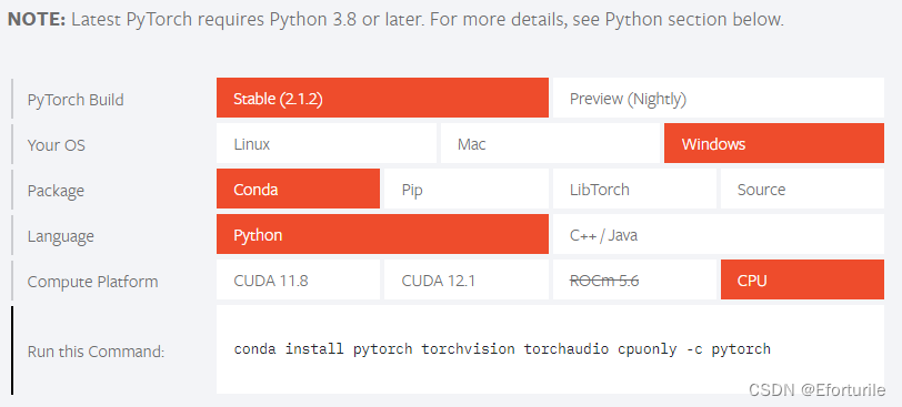 【超简单】2023安装CPU和GPU的pytorch_在pycharm中安装pytorch教程cpu-CSDN博客