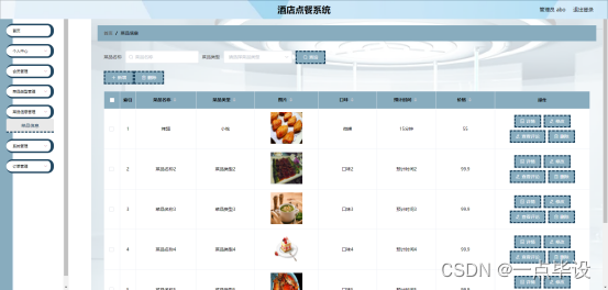 基于python的餐厅点餐系统（源码文档包运行）python点菜程序如何设计 Csdn博客 5211