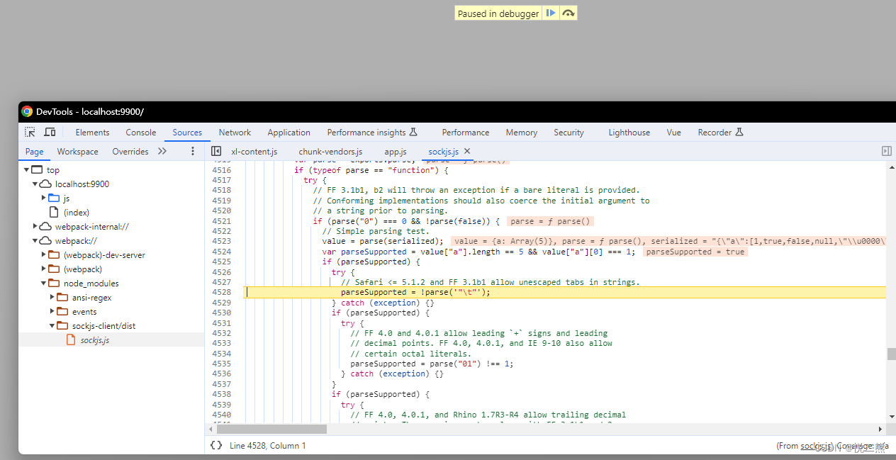 谷歌 chrome浏览器自动进入 paused in debugger状态_f12 paused in debugger-CSDN博客