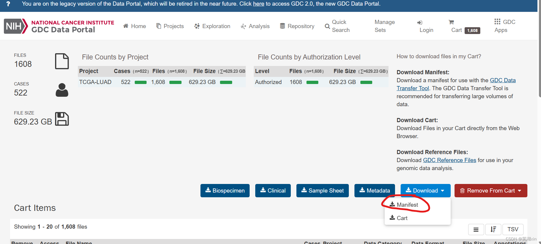 【TCGA】批量下载WSIs(GDC Transfer Tool-UI)_gdc data transfer tool-CSDN博客