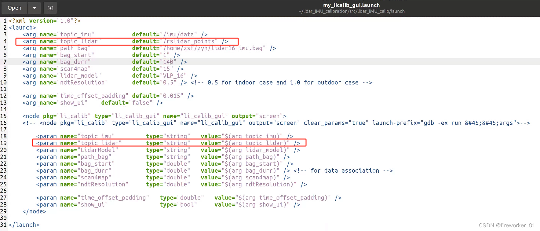 使用浙大LI Calib工具标定3D雷达和IMU--全过程完整记录_雷达和imu联合标定录制包-CSDN博客